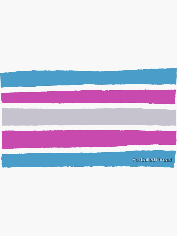 "Doodle Trans Pride Flag" Sticker for Sale by FoxCalledThread | Redbubble