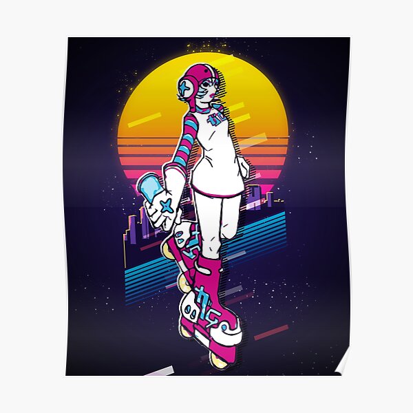 "Jet Set Radio - Gum *80s retro*" Poster for Sale by MyRetroArt | Redbubble
