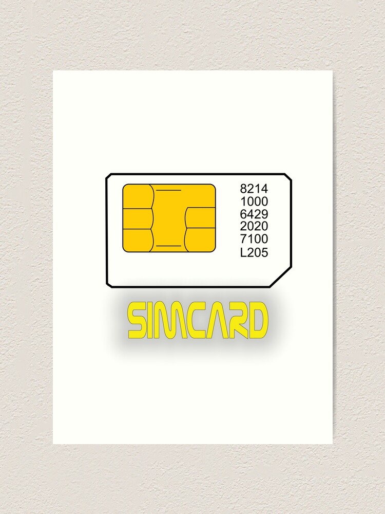 "Sim Card" Art Print for Sale by fugit00 | Redbubble