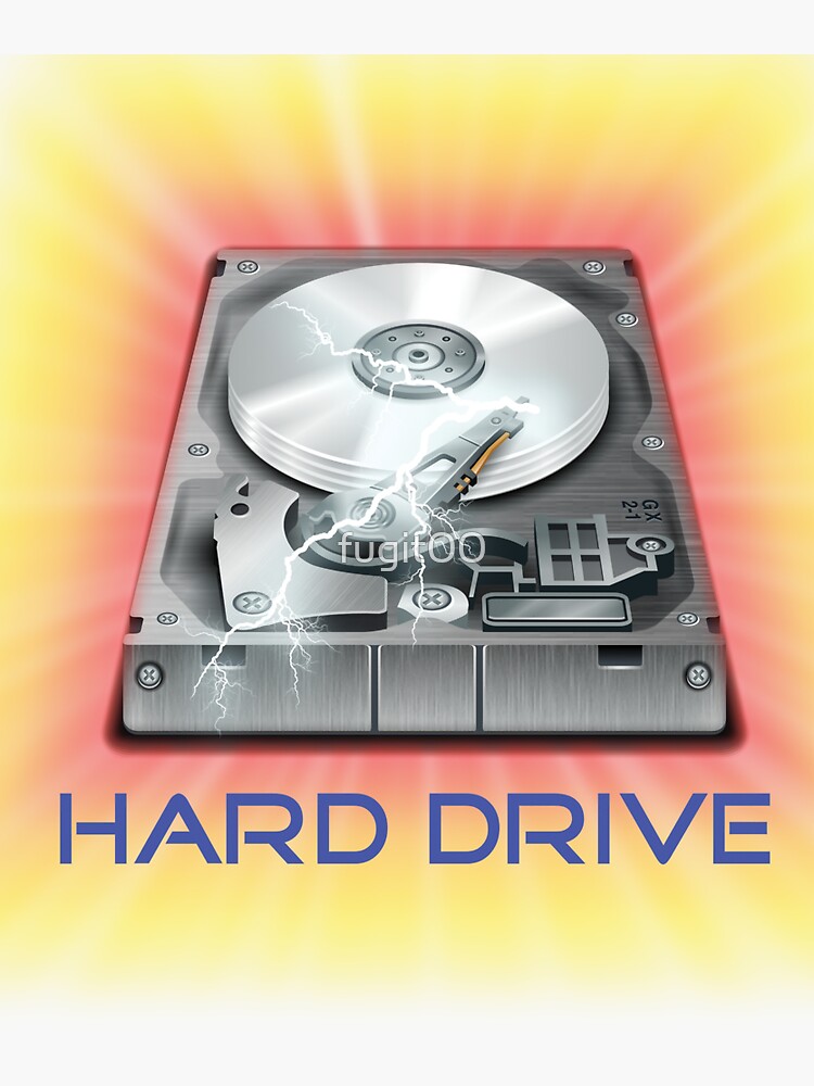 "Hard Drive" Sticker for Sale by fugit00 | Redbubble