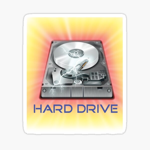 "Hard Drive" Sticker for Sale by fugit00 | Redbubble