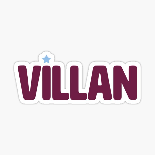 "Villa Villan" Sticker for Sale by SYGN | Redbubble