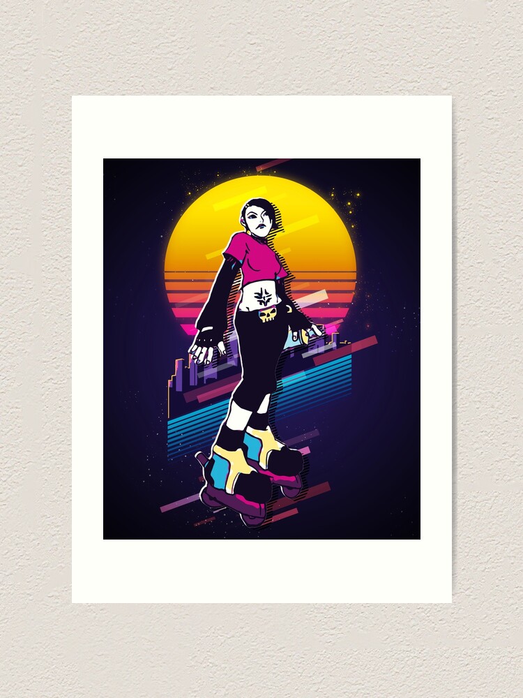 "Jet Set Radio - Cube *80s retro*" Art Print by MyRetroArt | Redbubble