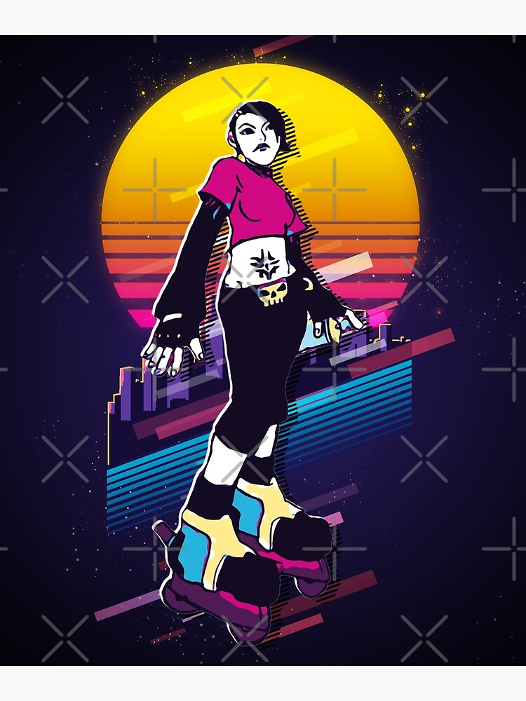 "Jet Set Radio - Cube *80s retro*" Art Print by MyRetroArt | Redbubble