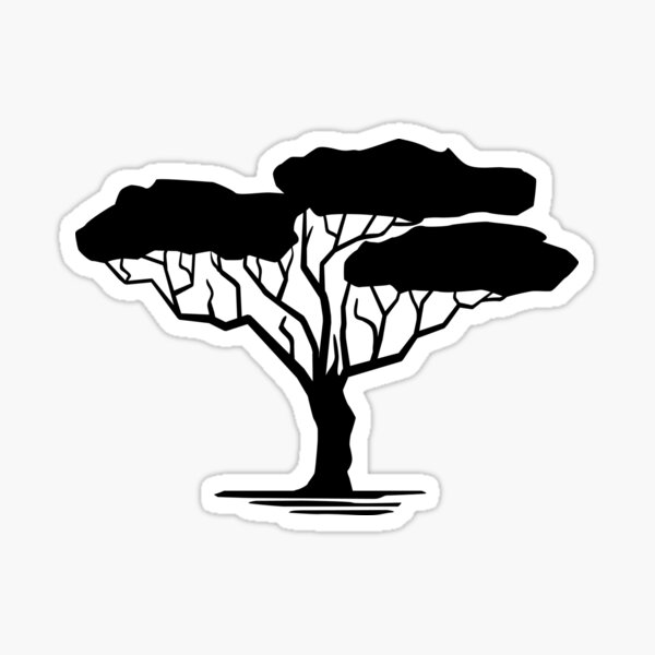 "Tree Logo" Sticker by AbrahamTheuri | Redbubble