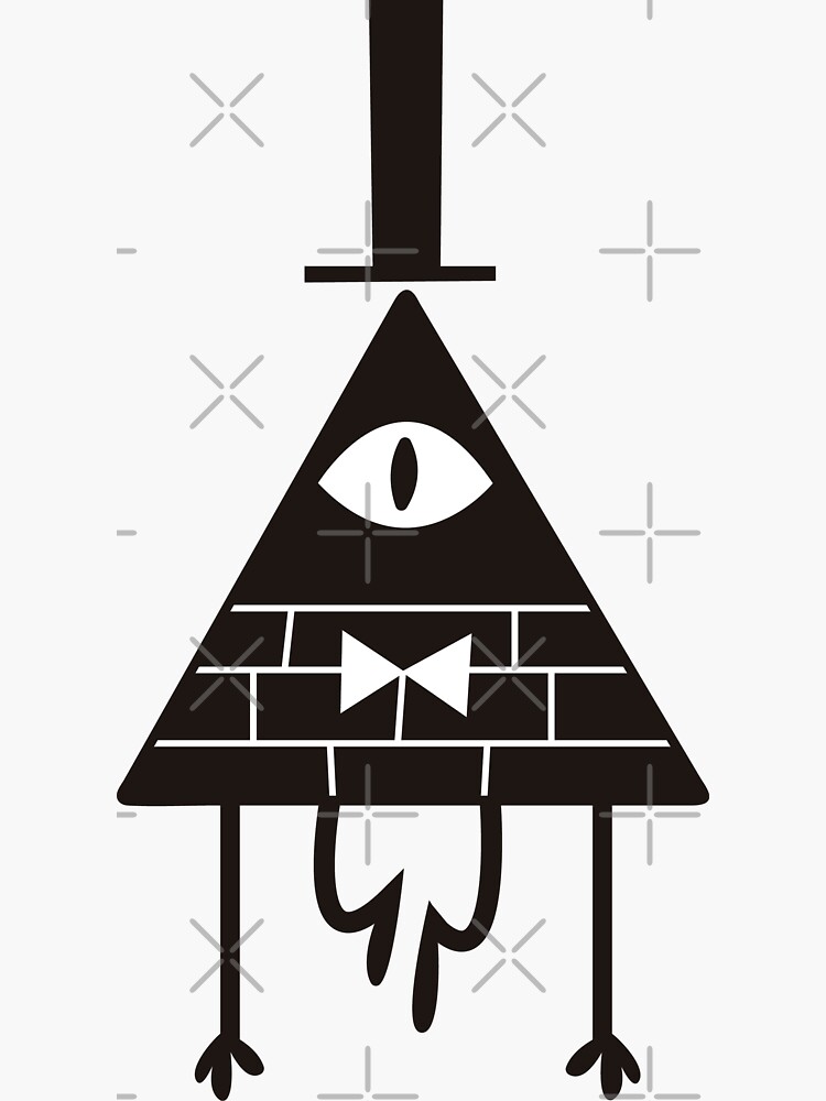 "Bill cipher-[Style 1]" Sticker for Sale by Puka12 | Redbubble