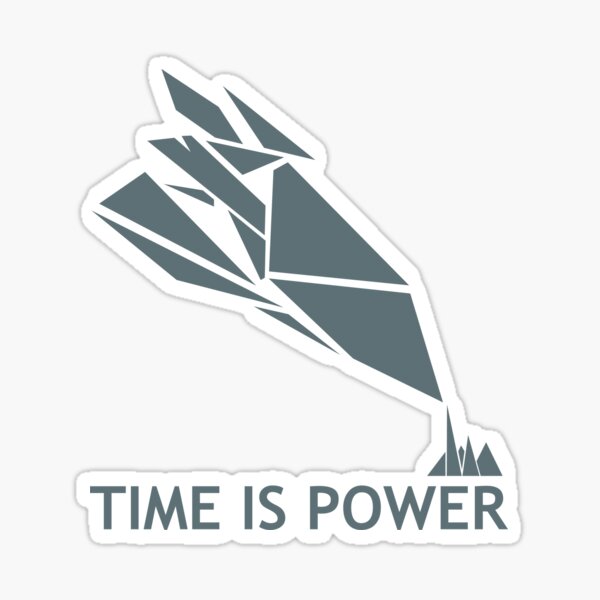 "Time Is Power (Quantum Break Inspired Shirt)" Sticker for Sale by ...