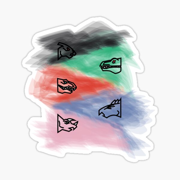 "Dino Charge Power Rangers" Sticker for Sale by Darkraven144 | Redbubble
