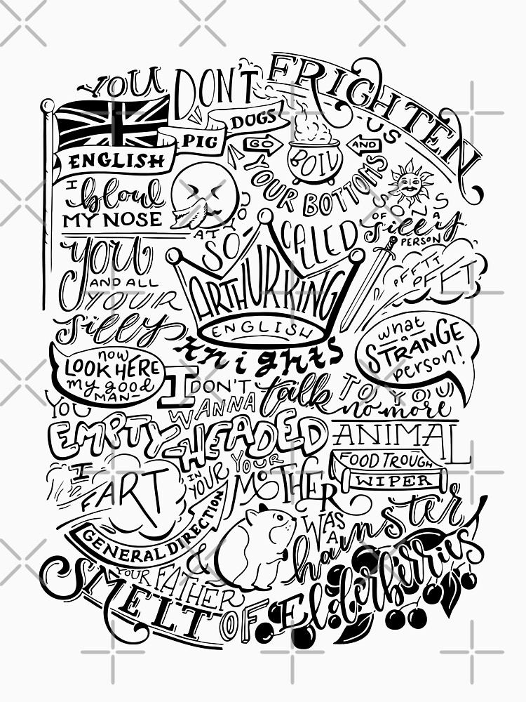 "Monty Python French Castle Insults" T-shirt for Sale by catlashley ...