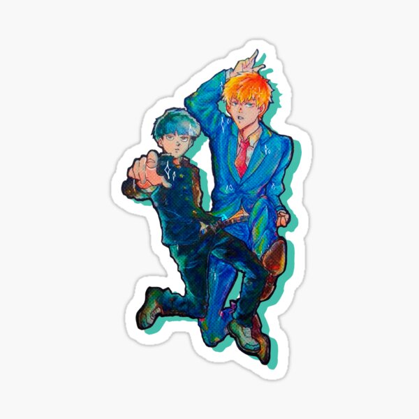 "Mob & Reigen (mp100)" Sticker by MxT-art16 | Redbubble