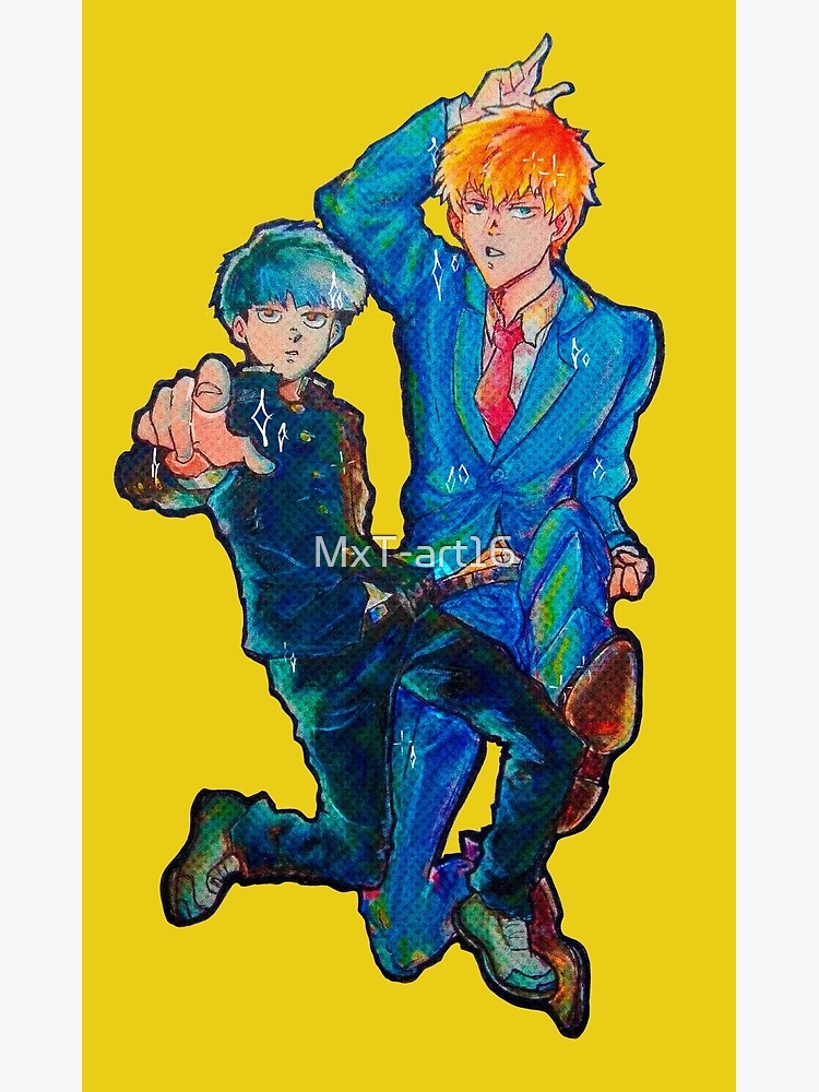 "Mob & Reigen (mp100) ver2" Poster for Sale by MxT-art16 | Redbubble