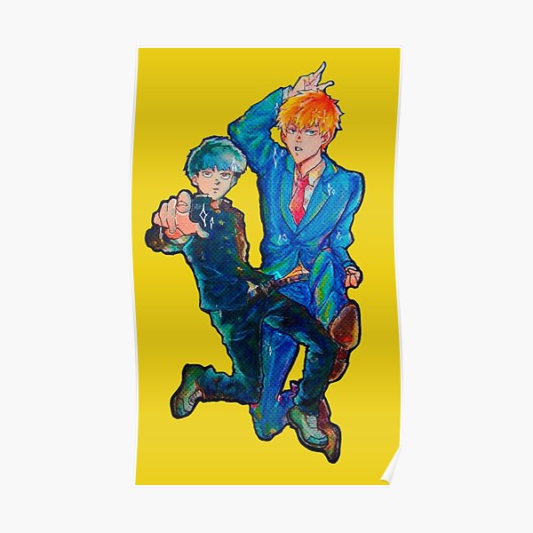 "Mob & Reigen (mp100) ver2" Poster for Sale by MxT-art16 | Redbubble