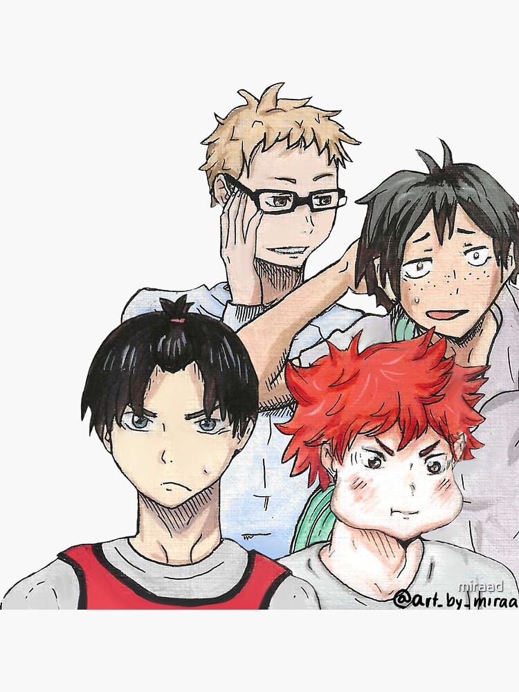 "Haikyuu first years" Sticker by miraad | Redbubble