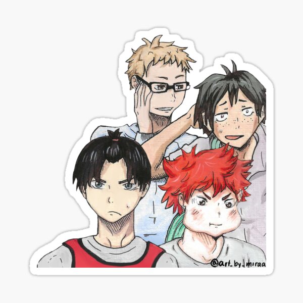 "Haikyuu first years" Sticker by miraad | Redbubble