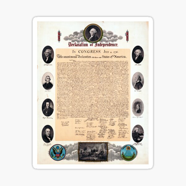 "Vintage Political Founding Fathers and Declaration of Independence ...