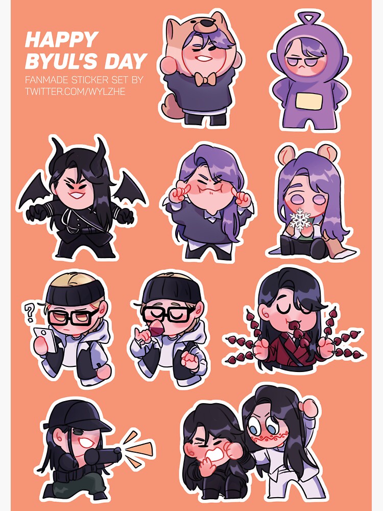 "MAMAMOO Moonbyul sticker set" Sticker by wylzhe | Redbubble