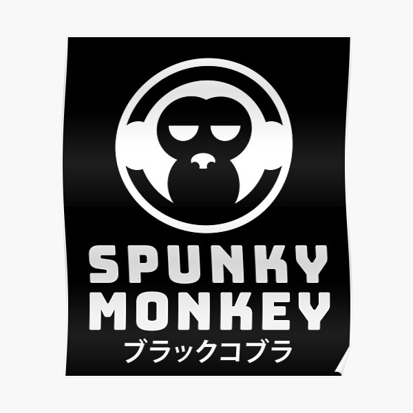 "Spunky Monkey" Poster for Sale by Bl4ckC0bra | Redbubble