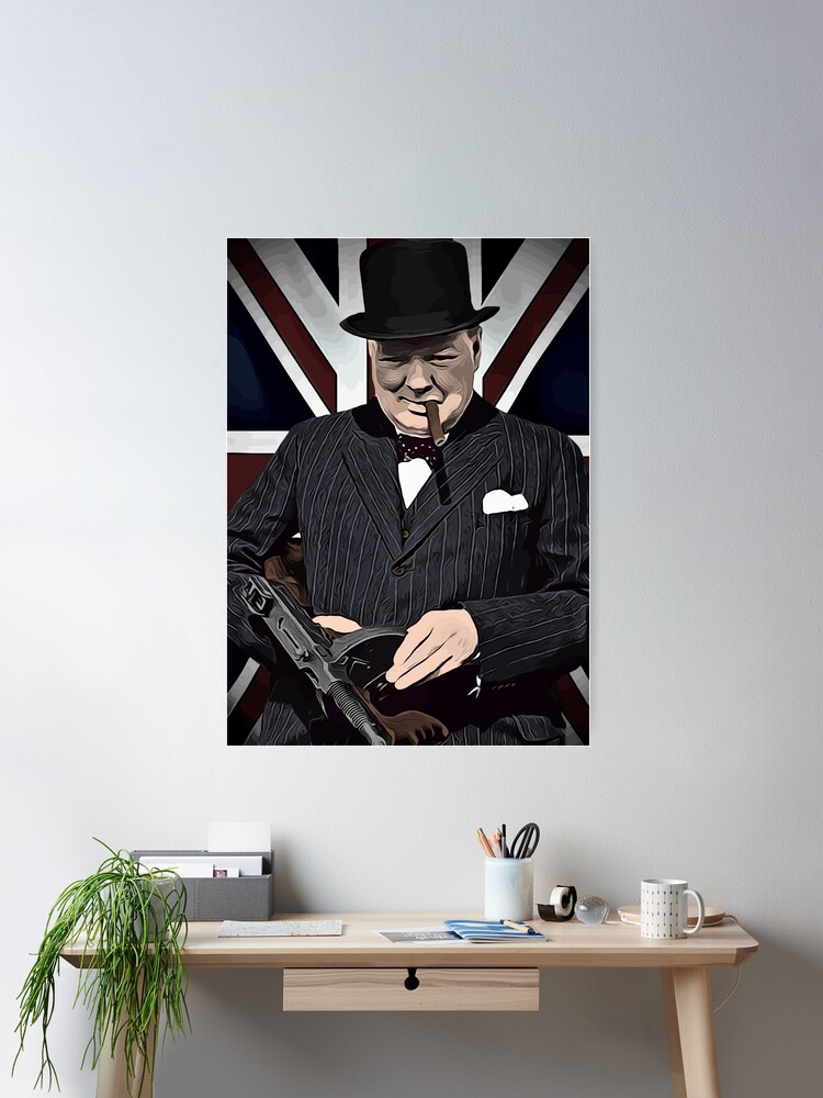 "Sir Winston Churchill" Poster by Drakk-Art | Redbubble