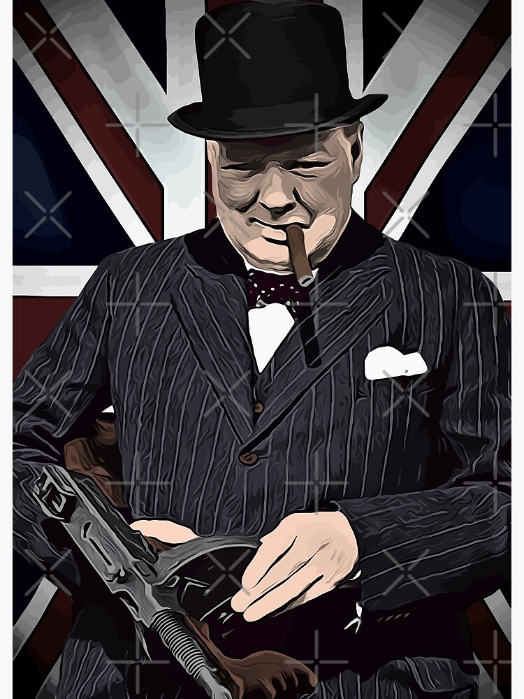 "Sir Winston Churchill" Poster by Drakk-Art | Redbubble