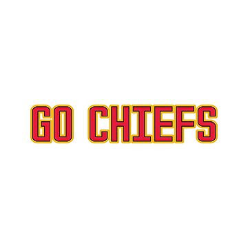 "Go Chiefs" Sticker for Sale by sabinako | Redbubble