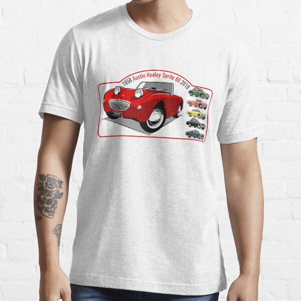 "Austin Healey Sprite 60 years" T-shirt for Sale by car2oonz ...