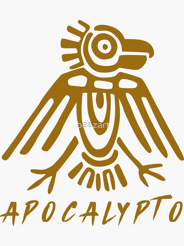 "Apocalypto Mayan Bird Sign Totem Animal Illustration T-shirt Sticker ...