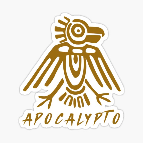 "Apocalypto Mayan Bird Sign Totem Animal Illustration T-shirt Sticker ...