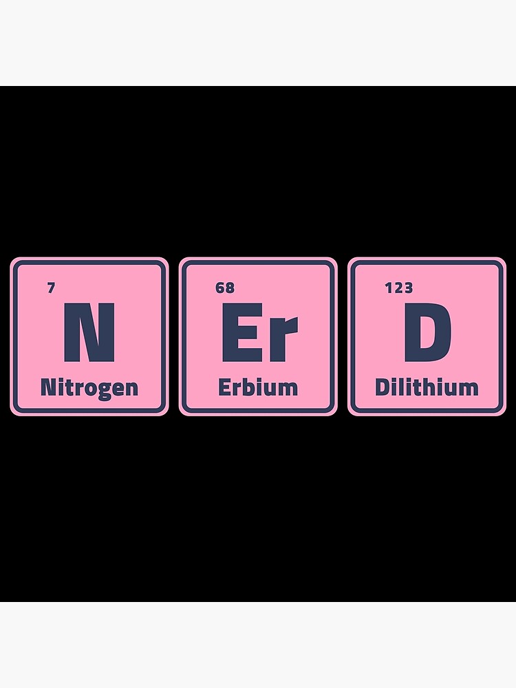 "Nerd - Periodic Table Elements" Poster for Sale by m95sim | Redbubble