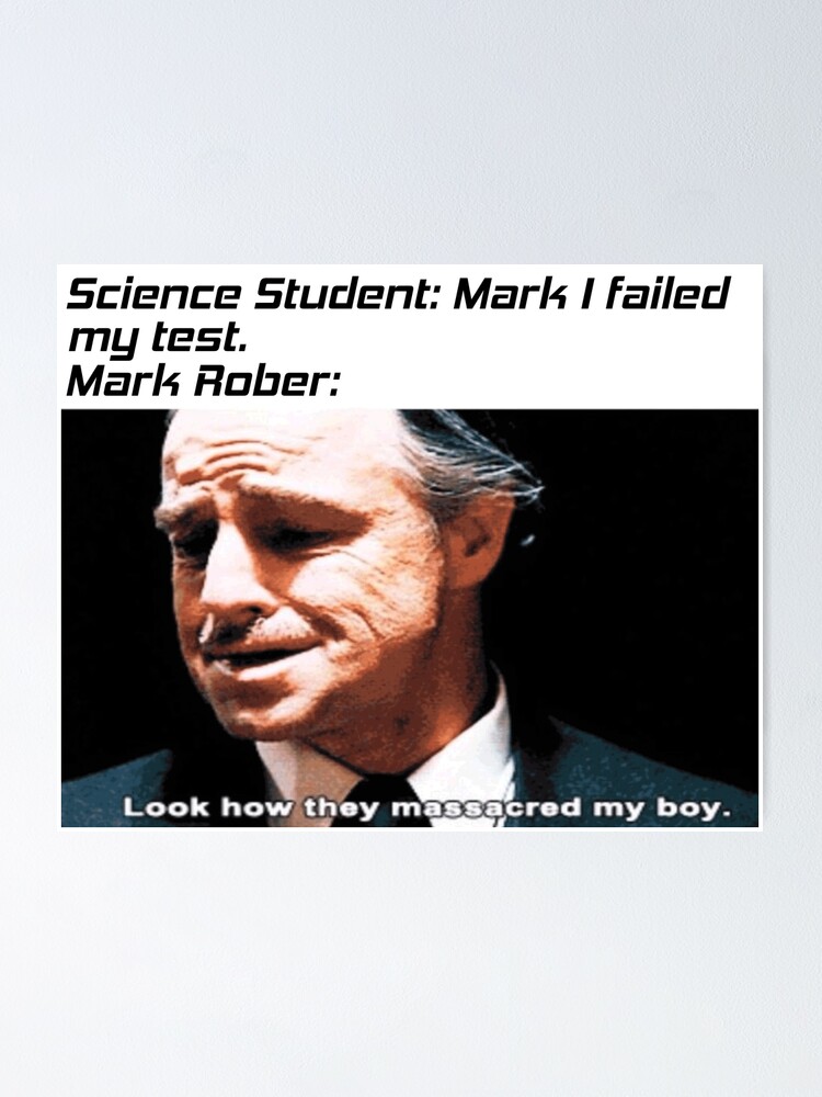 "Mark Rober Meme" Poster for Sale by Fashimation20 | Redbubble