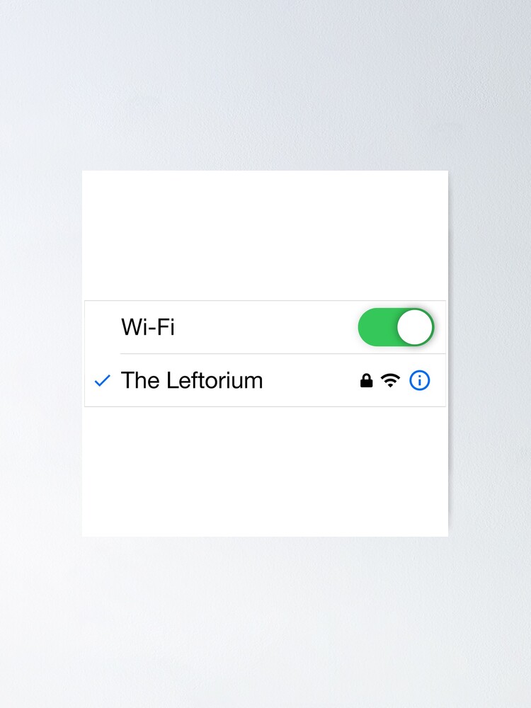 Póster «El diseño de la red WiFi Leftorium Funny Simpsons» de ...