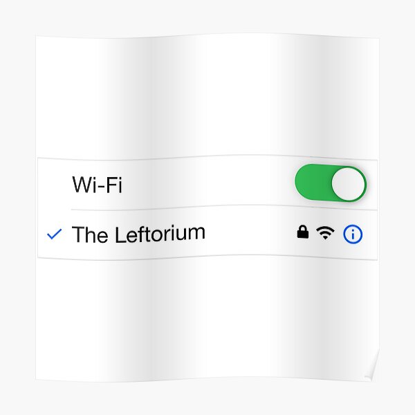 Póster «El diseño de la red WiFi Leftorium Funny Simpsons» de ...