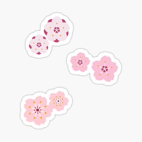 "sakura flowers" Sticker for Sale by ismaelart | Redbubble