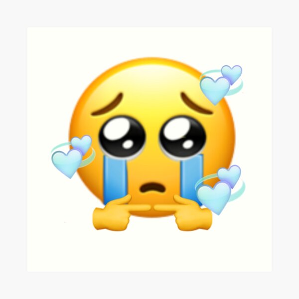 "Sad emoji" Art Print by mathisjon | Redbubble