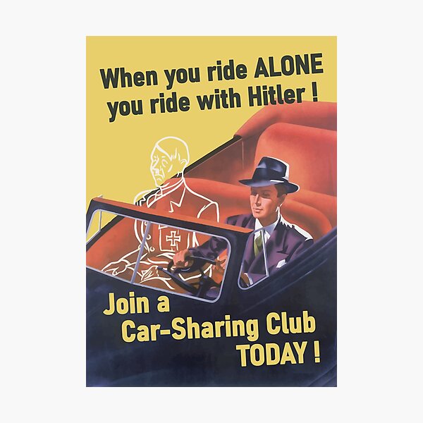 "Ride with Hitler" Photographic Print by Drakk-Art | Redbubble