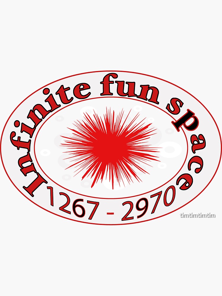 "Infinite Fun Space, Iain M. Banks tribute." Sticker for Sale by ...
