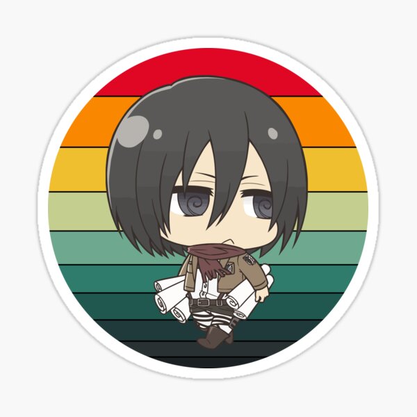"Attack on Titan - Mikasa Ackerman" Sticker by Animania-AnimeS | Redbubble