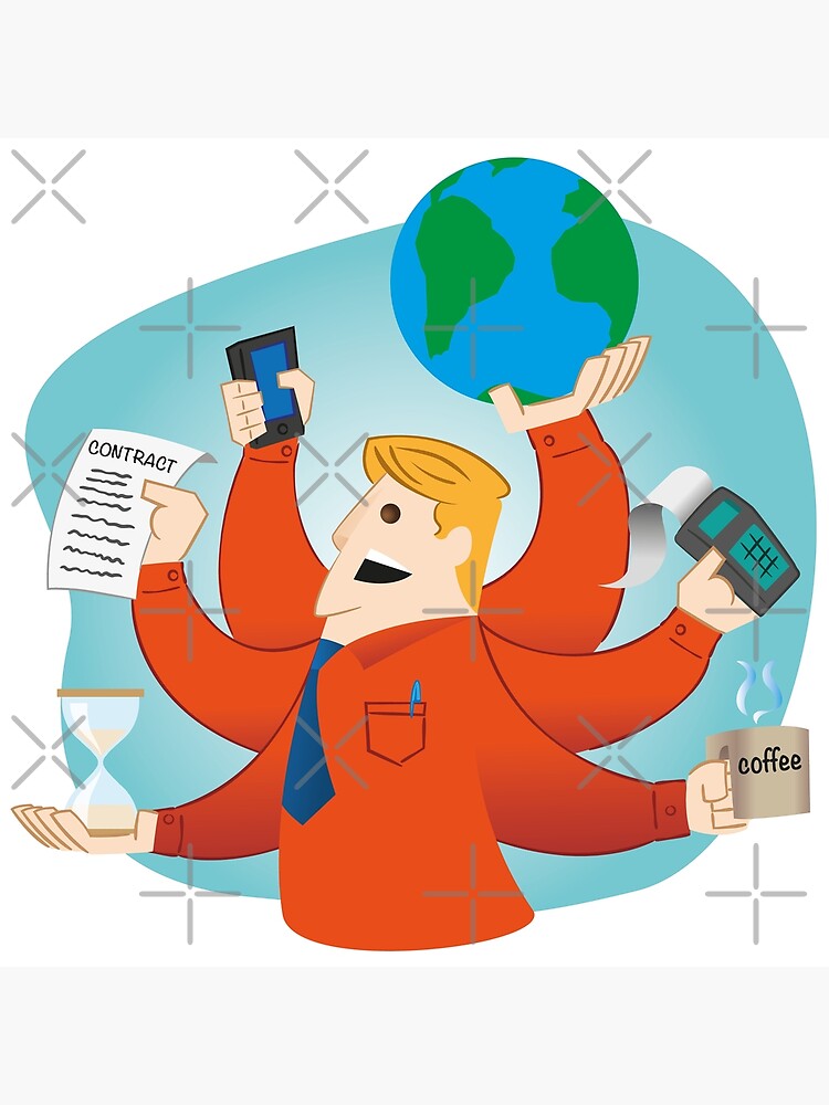 Póster «Ilustración que representa al hombre persona con múltiples ...