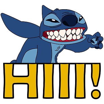 "Stitch Meme - Hiii !" Poster for Sale by TheRedPrincess | Redbubble