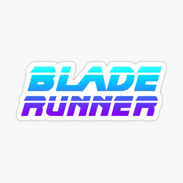 "Blade Runner Logo Retro" Sticker by haz5077 | Redbubble