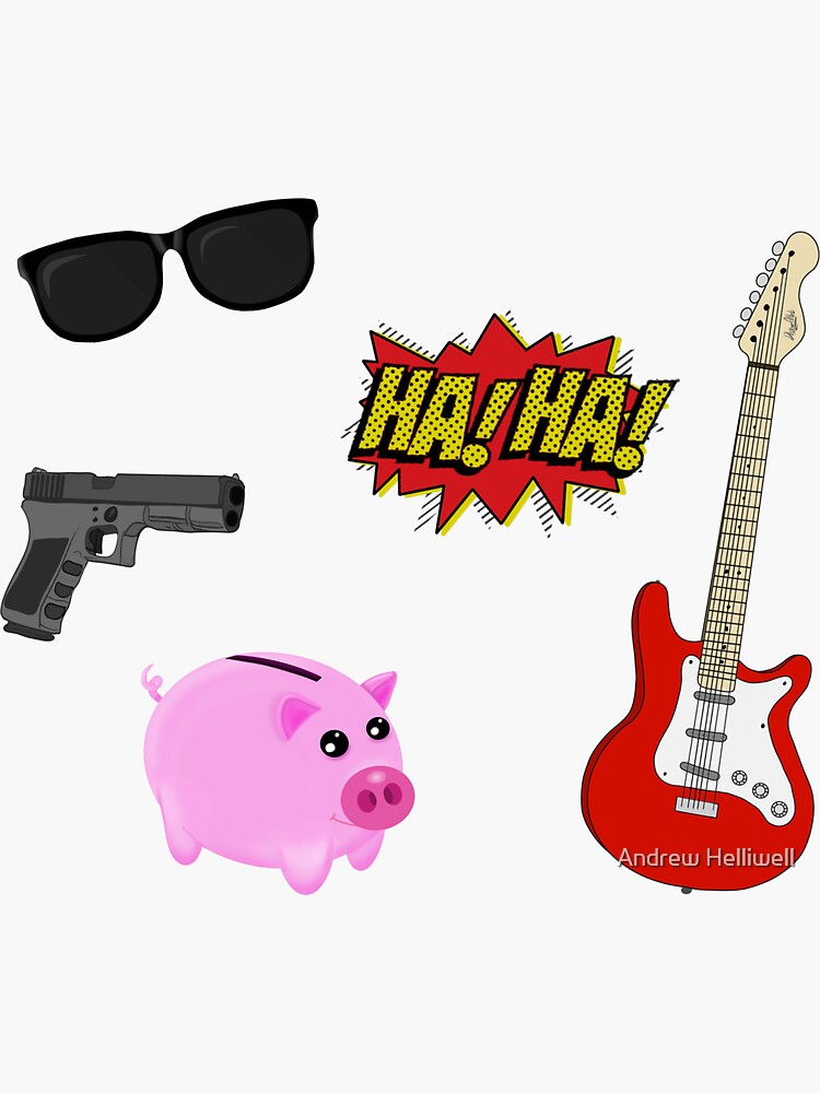 "Random Object Sticker Bundle" Sticker by DrawAHrt | Redbubble