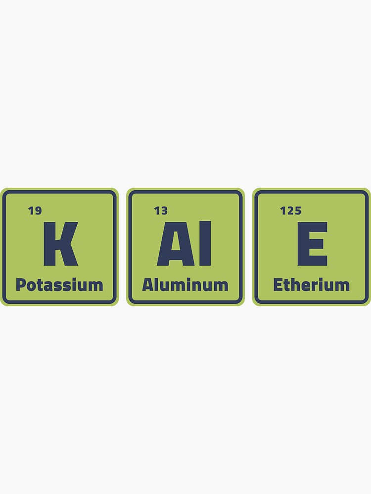 "Kale - Periodic Table Elements" Sticker by m95sim | Redbubble