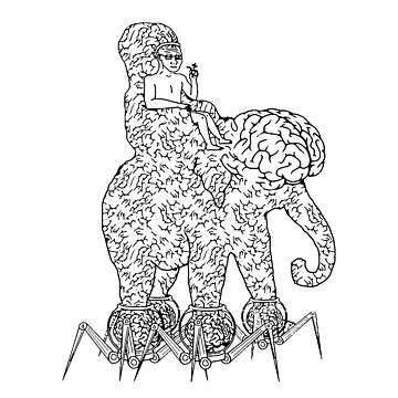 "Wojak Brain Walking On Brains Meme *HIGH QUALITY*" Poster for Sale by ...