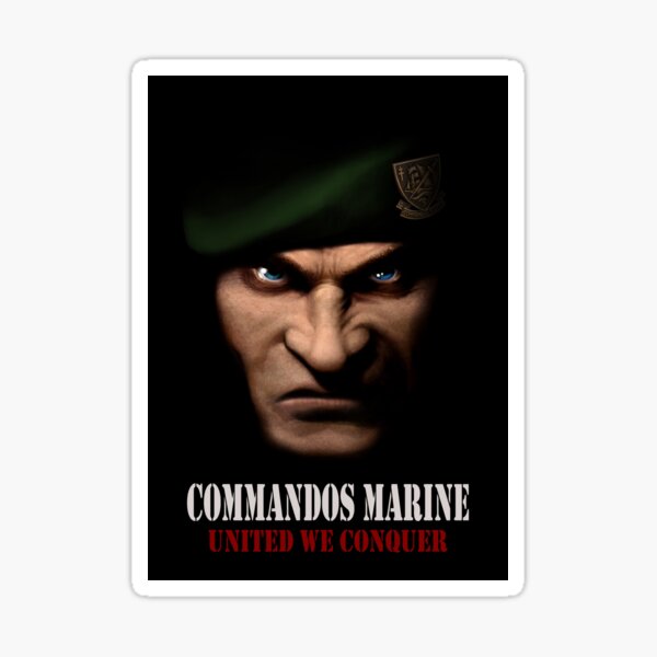 "Commandos Marine" Sticker by Drakk-Art | Redbubble