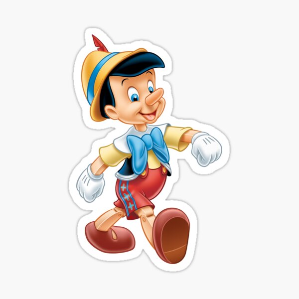 "Happy Pinocchio" Sticker for Sale by Pinockio | Redbubble