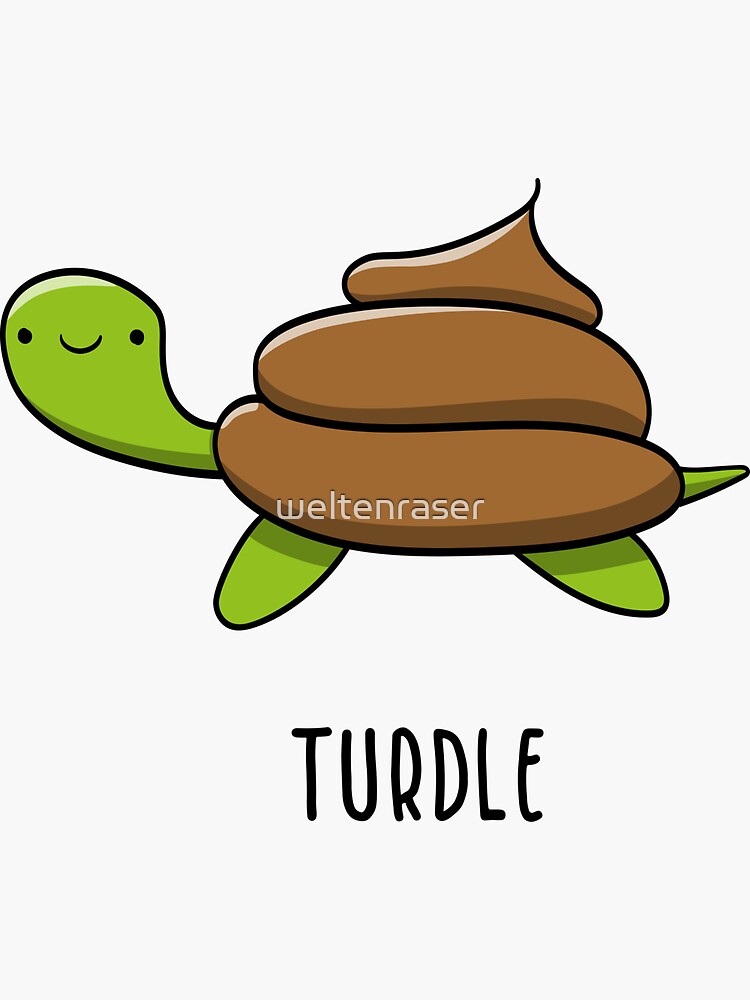 "Turdle" Sticker for Sale by weltenraser | Redbubble