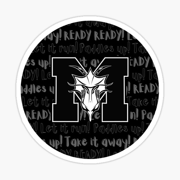 "Classic Black McMaster Dragon boat Logo" Sticker for Sale by ...