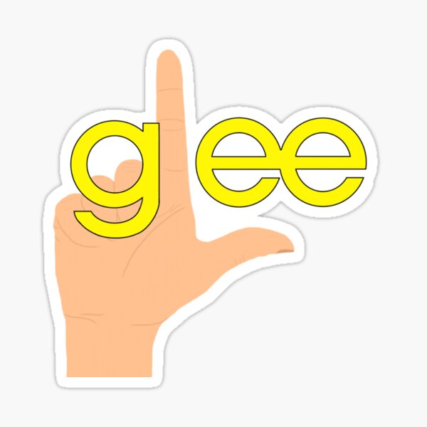 "Glee Logo" Sticker for Sale by senaeksi | Redbubble