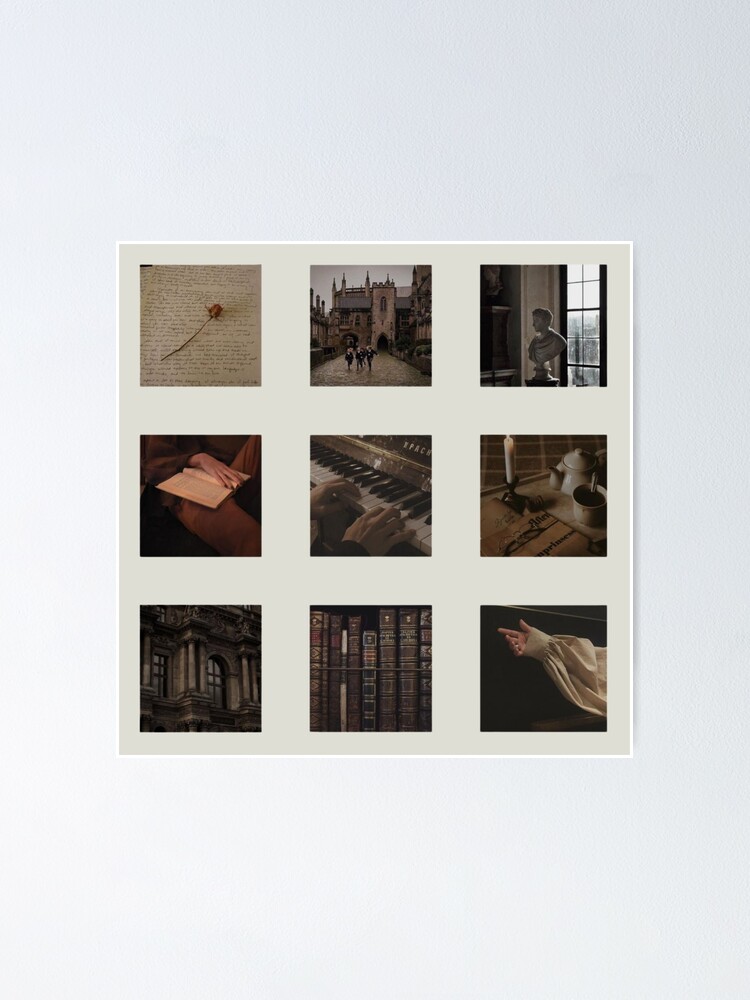 "Dark Academia Moodboard" Poster by ninacollages | Redbubble