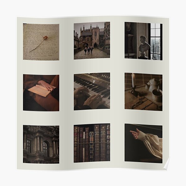 "Dark Academia Moodboard" Poster by ninacollages | Redbubble