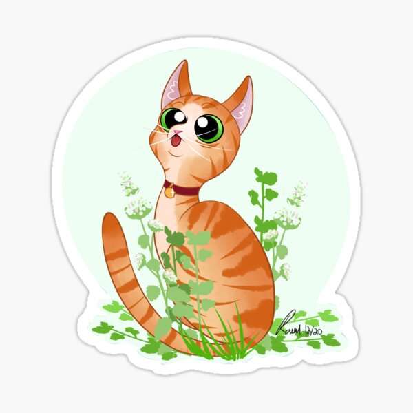 "Noble Guardian of the Catnip" Sticker for Sale by rac0601 | Redbubble